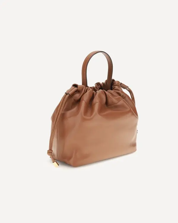 Chloé Icons Leather Chain Shoulder Bag - Brown