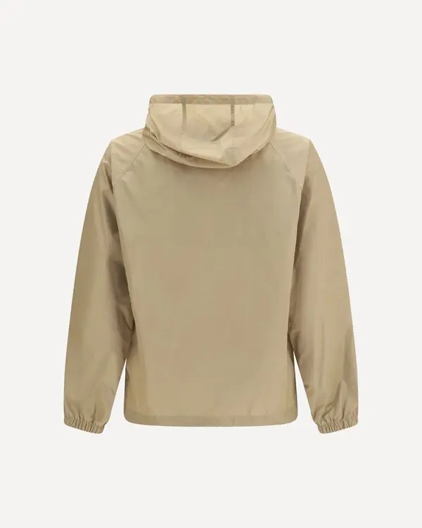 Burberry Nylon Hooded Jacket With Check Inserts