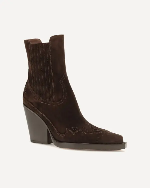 Paris Texas Dallas Embroidered Ankle Boots