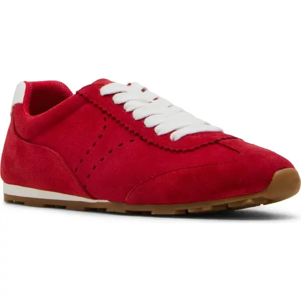 Blondo Carmen Waterproof Sneaker - Red Suede