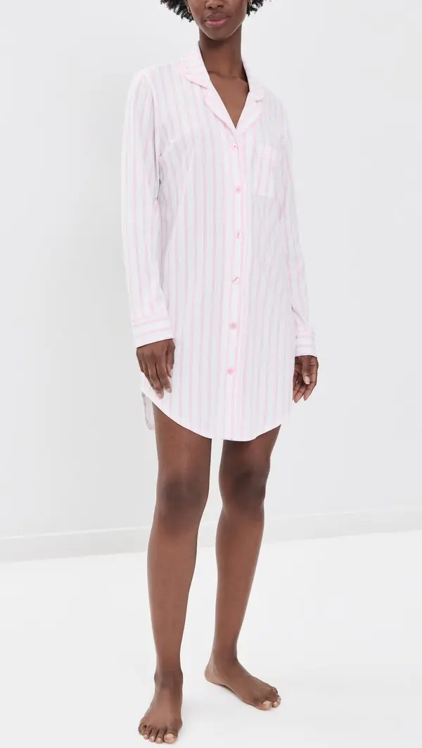 PETITE PLUME Luxe Pima Stripe Nightshirt