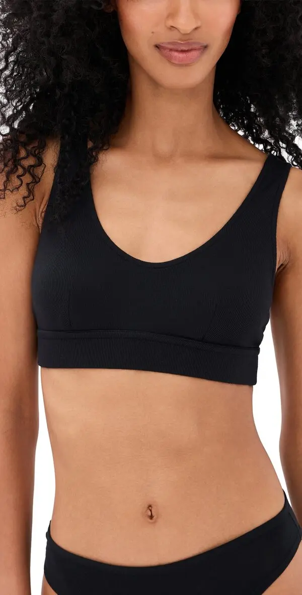 Commando Better Than Basic Rib Bralette - Black