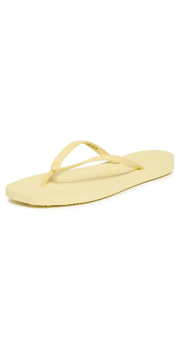 VELOUR Tapered Flip Flops - Mellow Yellow
