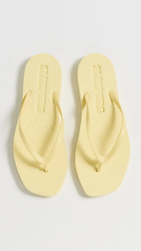 VELOUR Tapered Flip Flops - Mellow Yellow