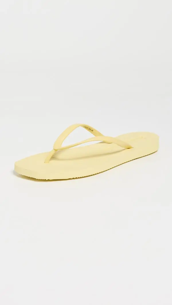 VELOUR Tapered Flip Flops - Mellow Yellow