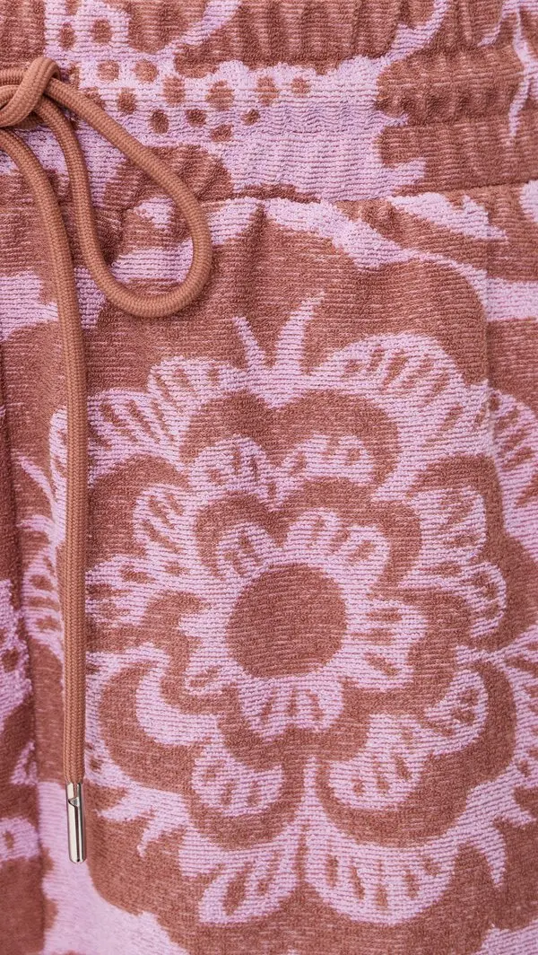 Essentiel Antwerp Jorton Floral Terry Cloth Shorts