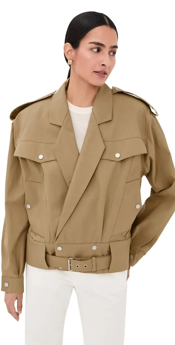 Co Tapered Sports Jacket - Camel