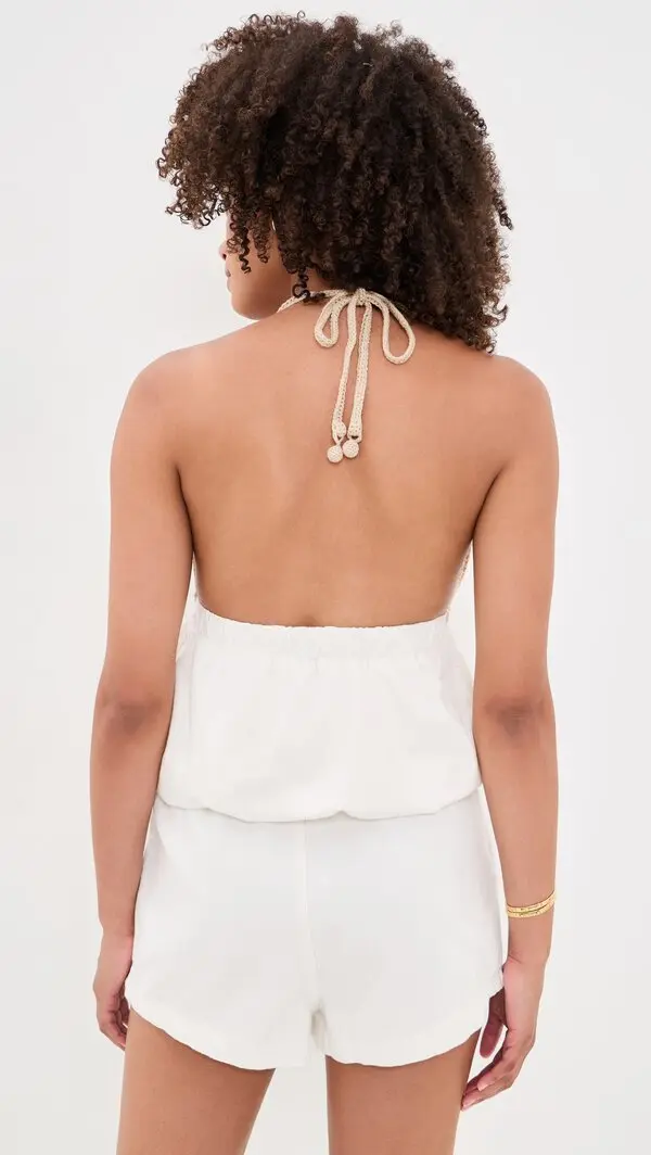 DRESS TO Crochet Bodice Halter Top
