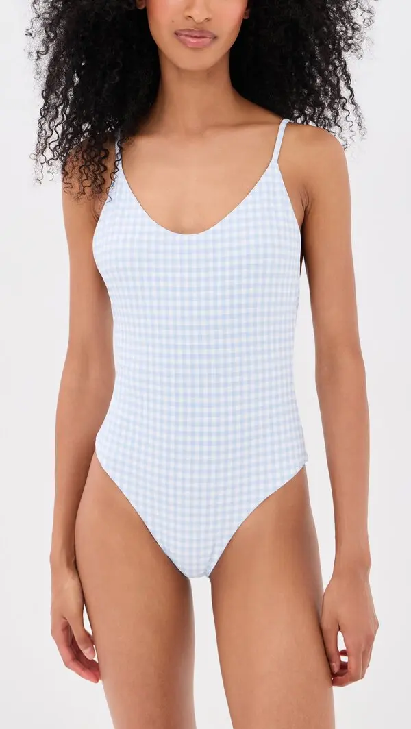 Caroline Constas Milani Gingham Check Piece