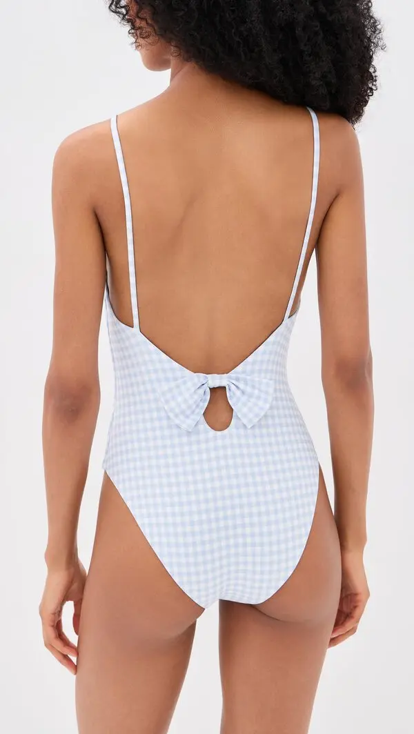 Caroline Constas Milani Gingham Check Piece