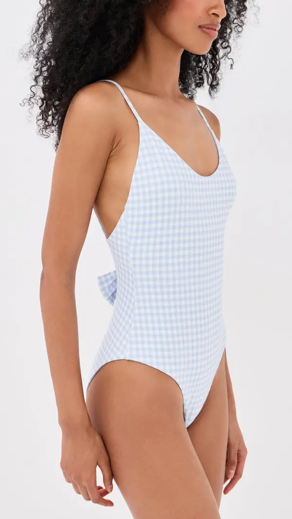 Caroline Constas Milani Gingham Check Piece