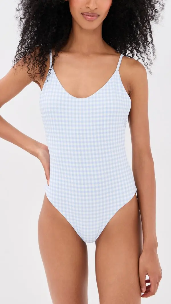 Caroline Constas Milani Gingham Check Piece