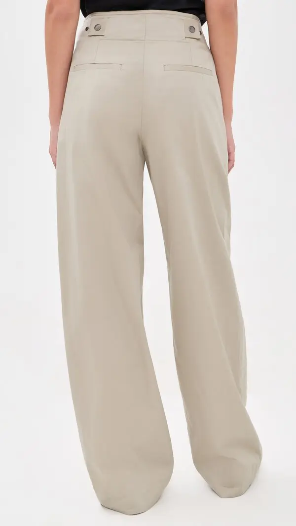 Vince Elastic Back Cotton Trousers