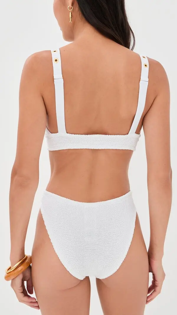 Hunza G Tessa Eyelet Bikini Set
