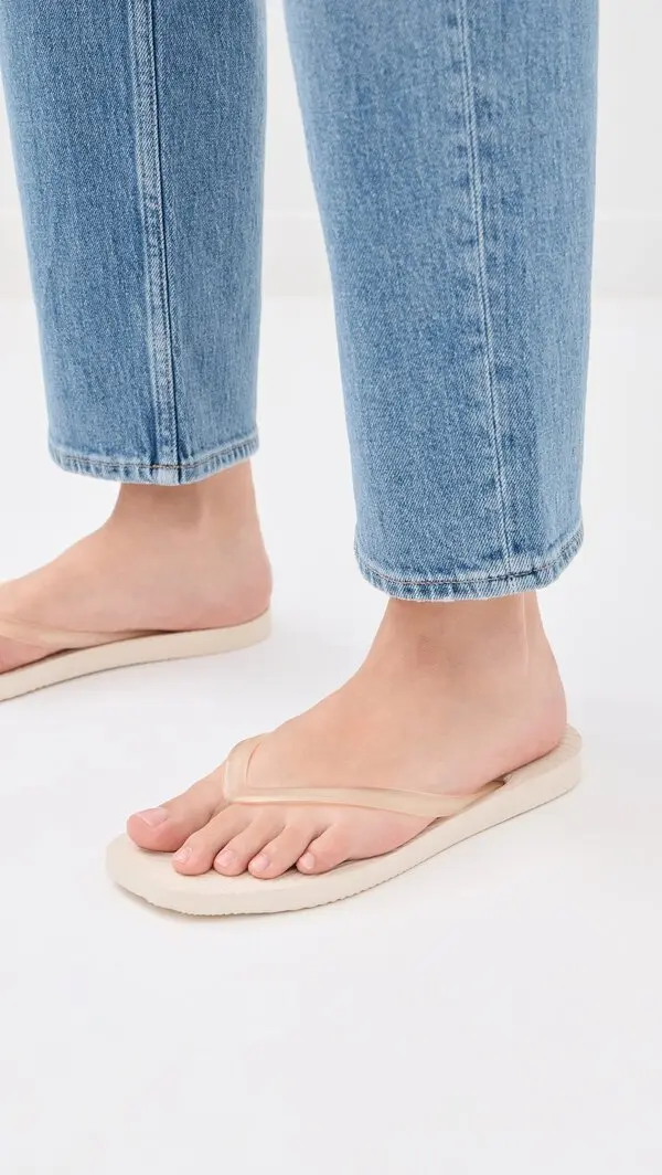 VELOUR Tapered Transparent Flip Flops