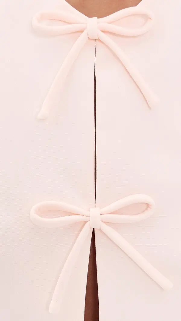 Endless Rose Halter Tie-up Detail Top