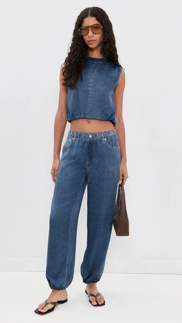 Rag & Bone Miramar Satin Mica Bubble Top