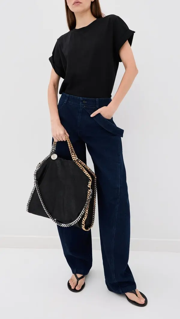 Stella McCartney Falabella Shaggy Deer 3-chain Tote Bag
