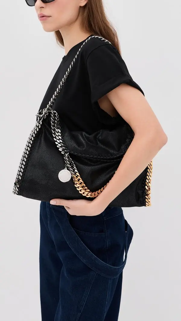 Stella McCartney Falabella Shaggy Deer 3-chain Tote Bag