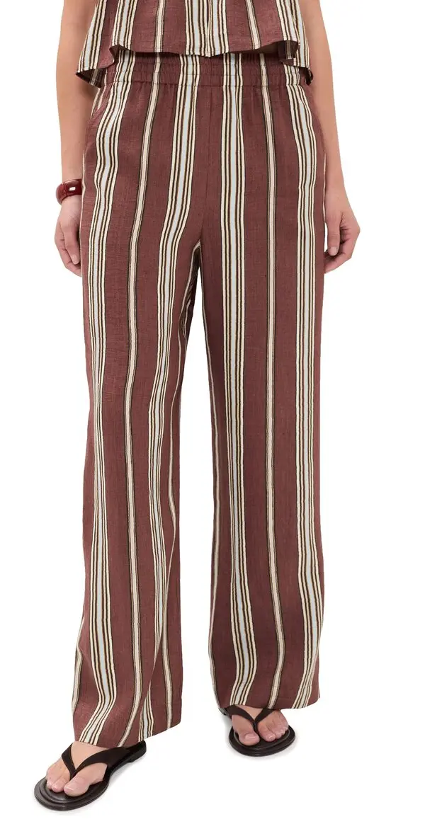 A.L.C. Tyler Wide Leg Linen Blend Pants