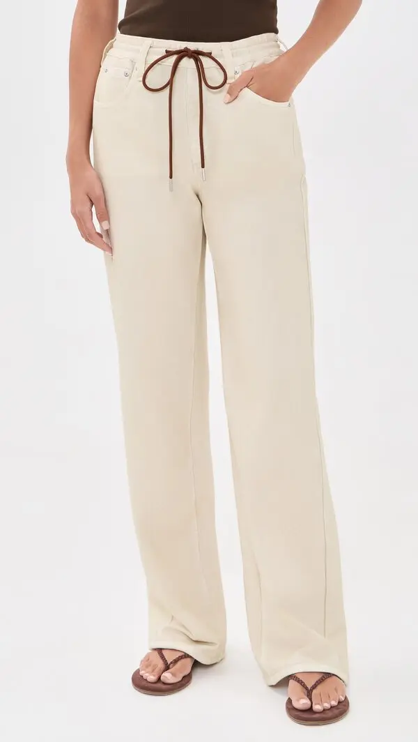 Rag & Bone Miramar Terry Drawcord Wide Leg Pants