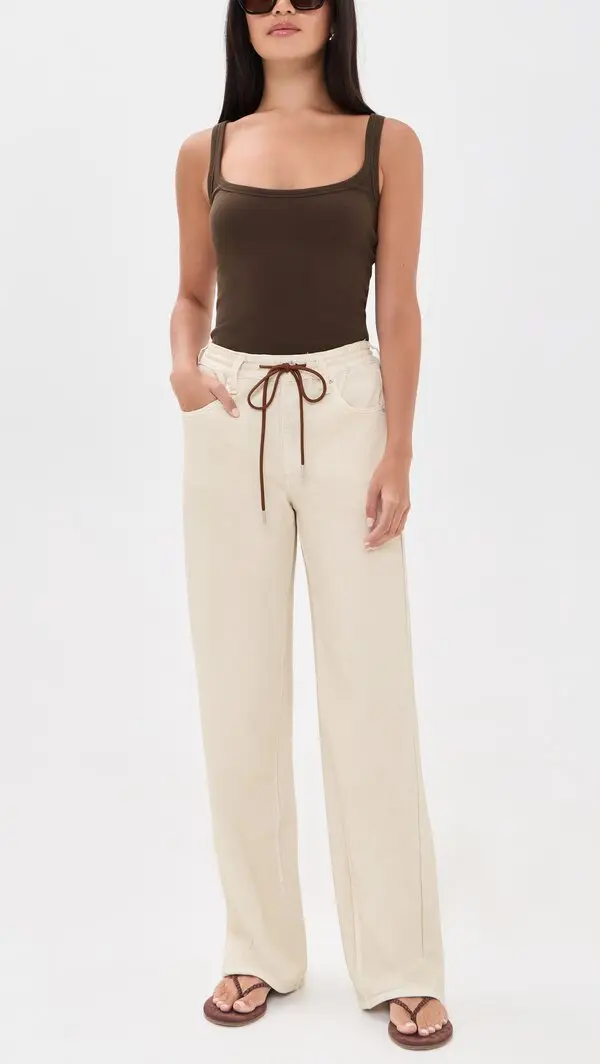 Rag & Bone Miramar Terry Drawcord Wide Leg Pants