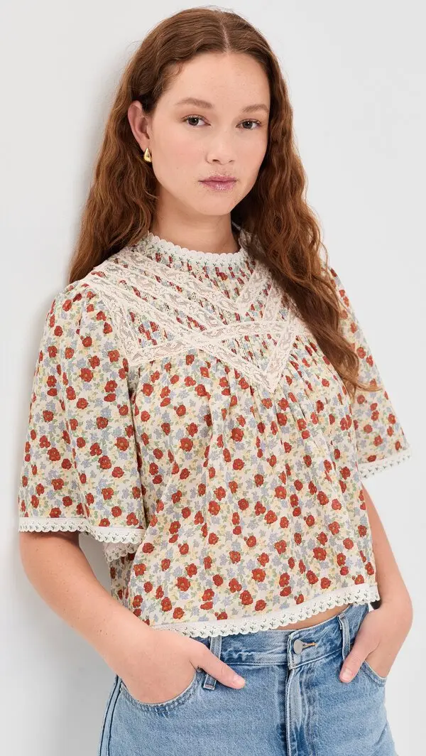 Sea Viera Print Blouse