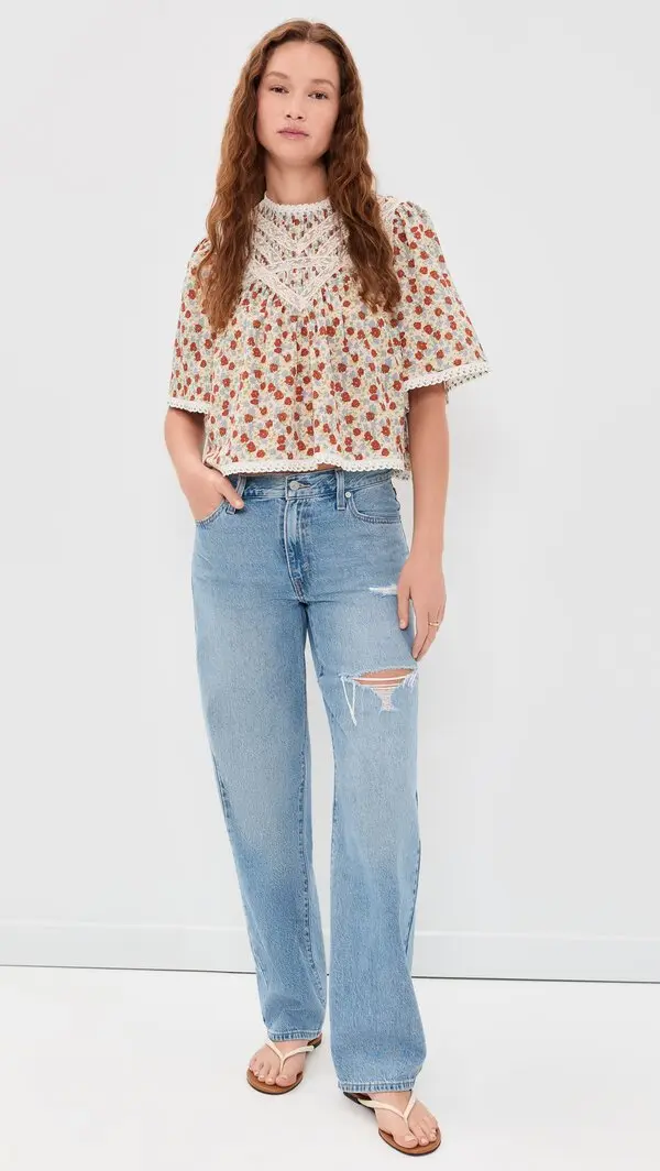 Sea Viera Print Blouse