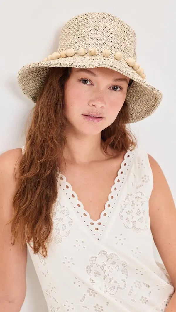 Lele Sadoughi Sedona Raffia Hat