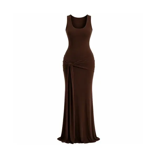 MAISON DE GALA Serena Mocha Maxi Dress
