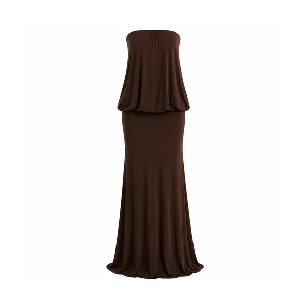 MAISON DE GALA Valerie Maxi Dress - Brown