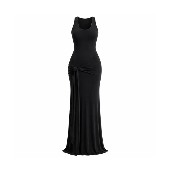 MAISON DE GALA Serena Noir Maxi Dress