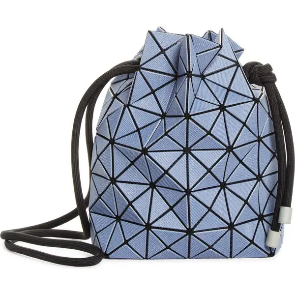 Issey Miyake Wring Denim Drawstring Bucket Bag - Blue