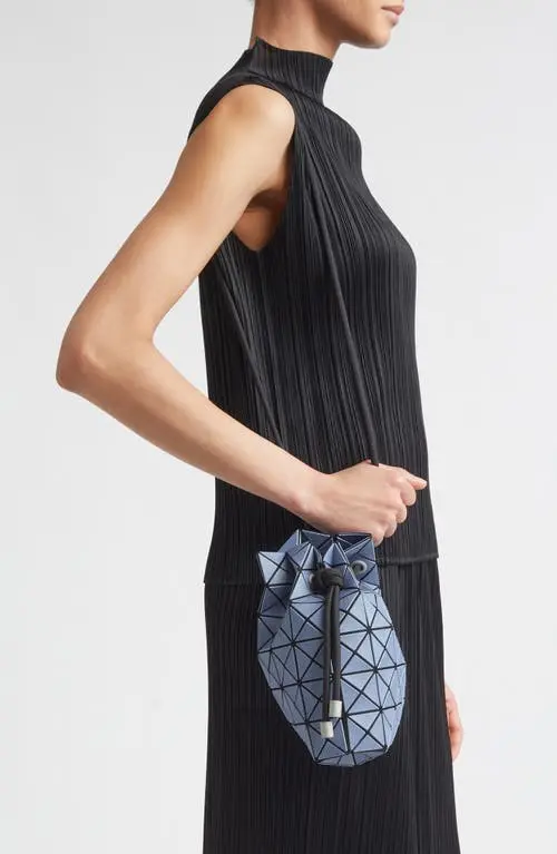 Issey Miyake Wring Denim Drawstring Bucket Bag