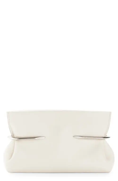 Givenchy Pinch Soft Leather Clutch - Cream
