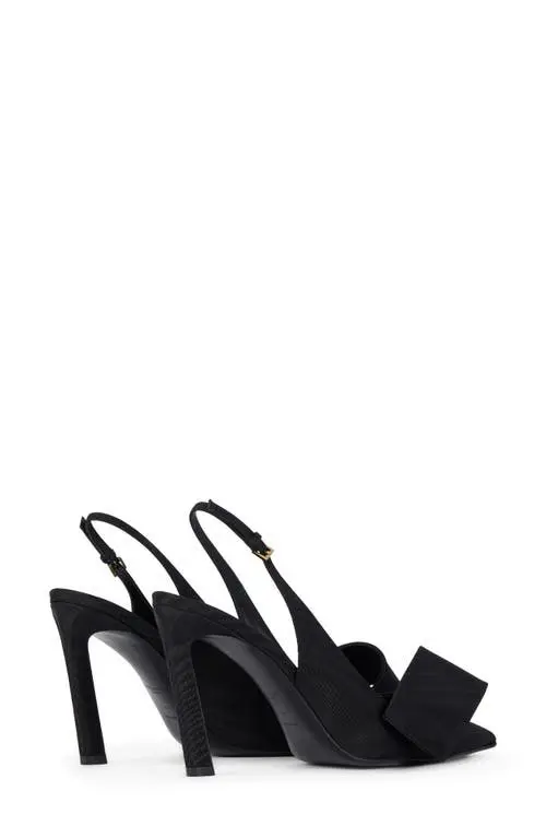 Givenchy Twisted Ribbon Slingback Pump - Black