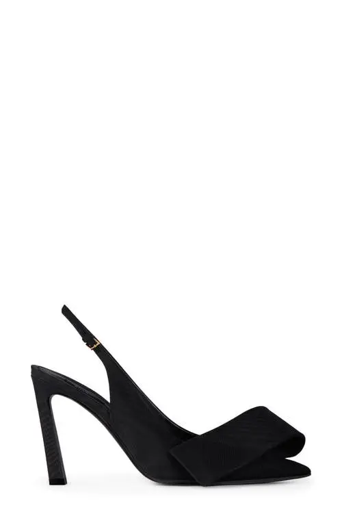 Givenchy Twisted Ribbon Slingback Pump - Black