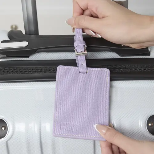 LANDS' END Luggage Tags 2 Pack - Lilac