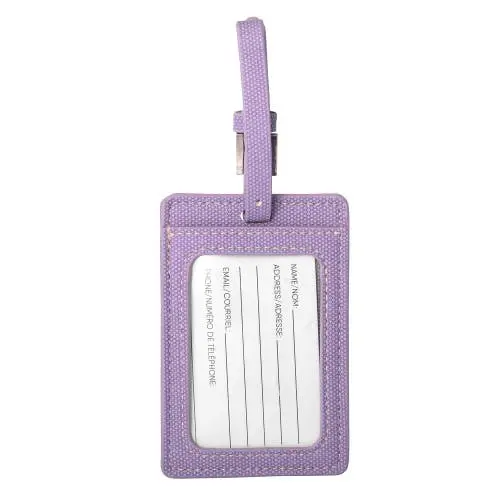 LANDS' END Luggage Tags 2 Pack - Lilac