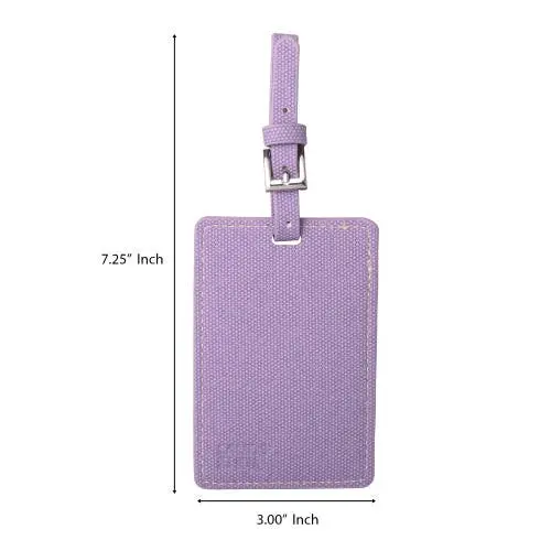 LANDS' END Luggage Tags 2 Pack - Lilac