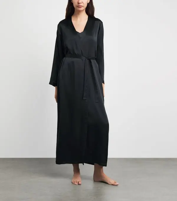 MARJOLAINE Silk Longline Tracy Robe