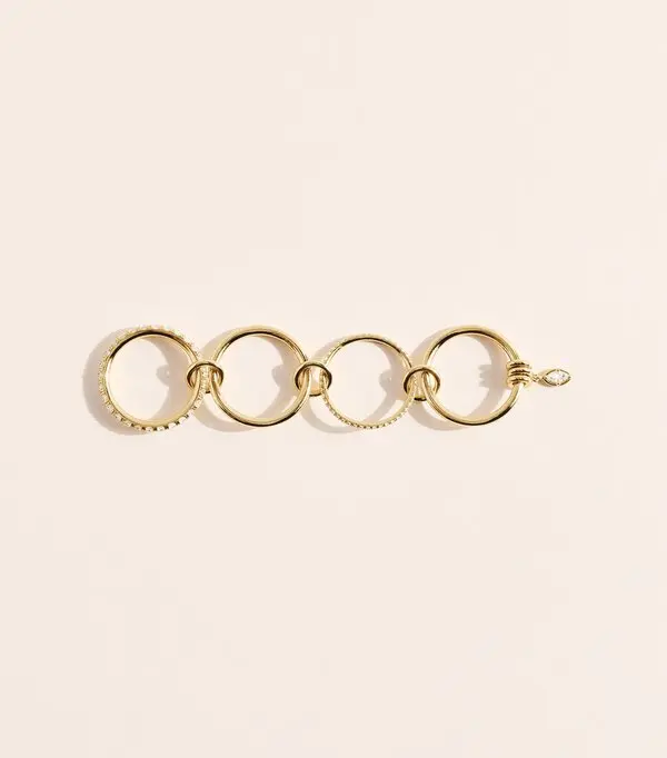 SPINELLI KILCOLLIN Yellow And Diamond Annulet Inara Ring