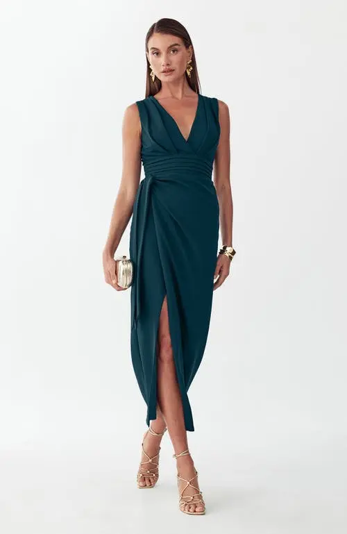 BWLDR Denny Midi Dress - Emerald