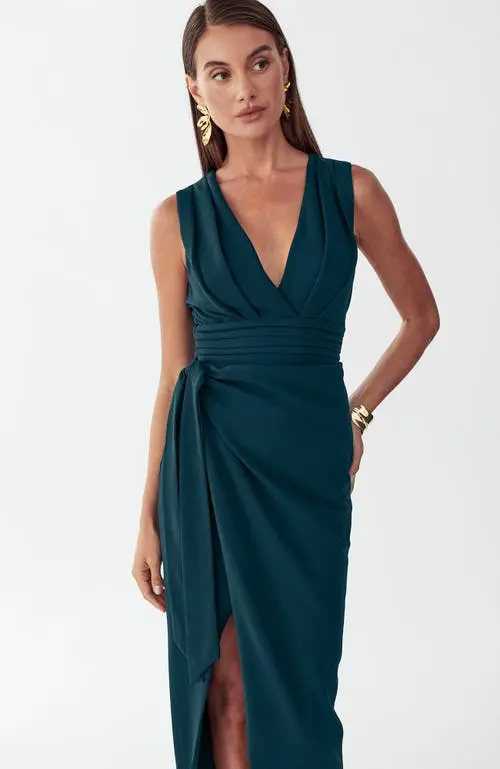 BWLDR Denny Midi Dress - Emerald