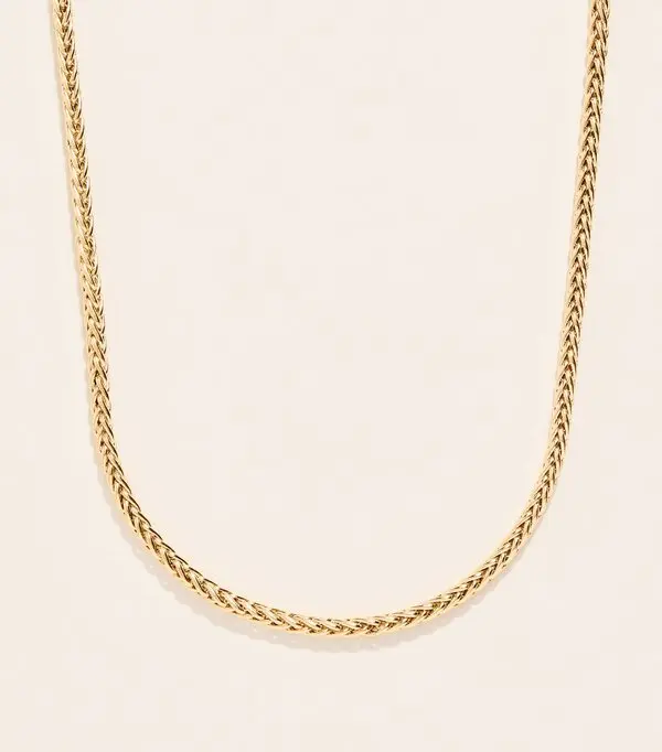 AZLEE Small Woven Chain Necklace