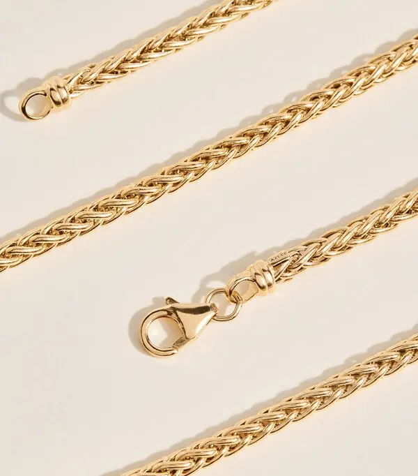 AZLEE Small Woven Chain Necklace