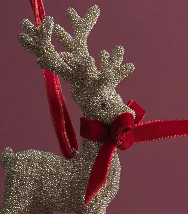 Harrods Microbead Reindeer Tree Decoration