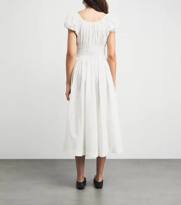 DÔEN Quinn Organic Cotton Midi Dress - Ivory