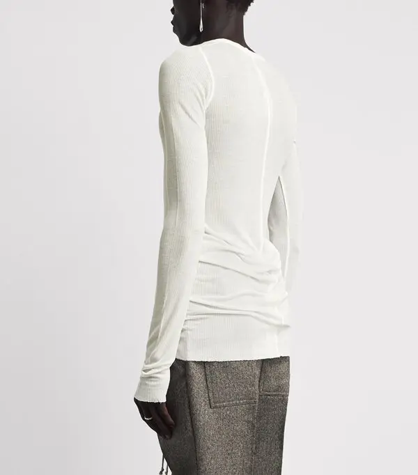 Rick Owens Rib Ls Long-sleeve T-shirt - White