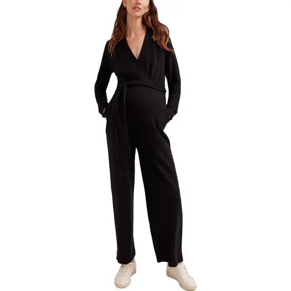 Hatch Collection The Easy Nursing Jumpsuit - Black